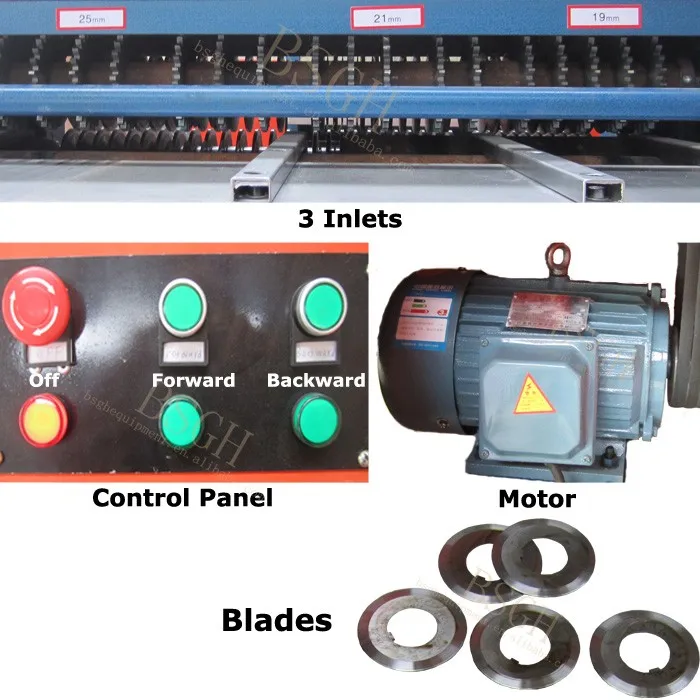 Bs-1200p Aluminum Radiator Fin Cutting Machine Automatic Copper Tube ...