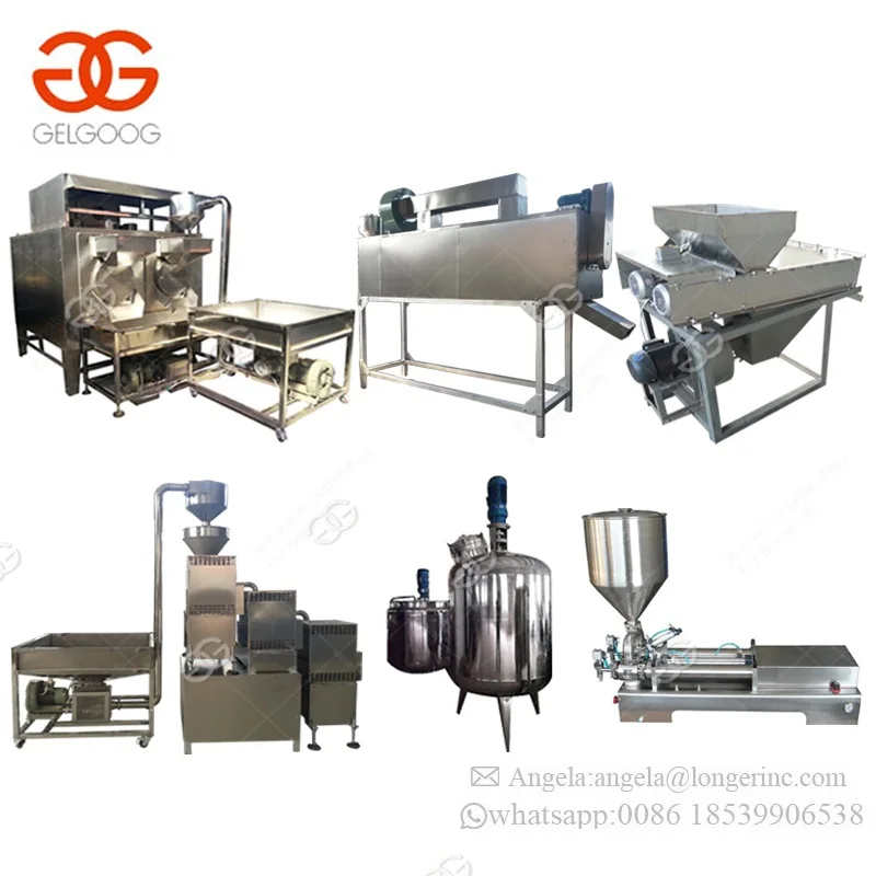 Continuous Full Automatic Hummus Sesame Tahini Paste Making Peanut ...