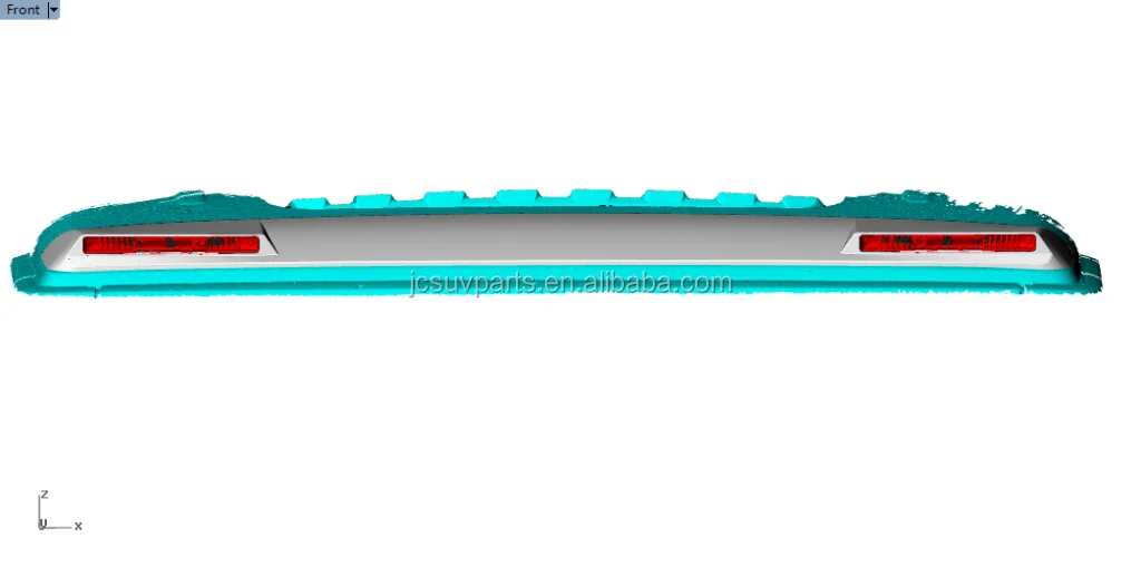 G Wagon Carbon Fiber Front Roof Spoiler with LED DRL