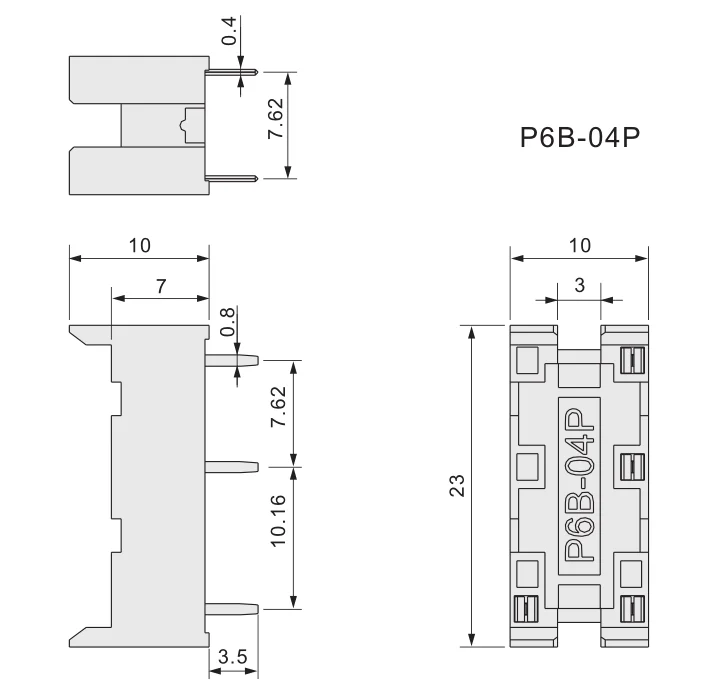 P6b-04p Relay Sockets-base For Pcb - Buy Module Relay Socket,Miniature ...