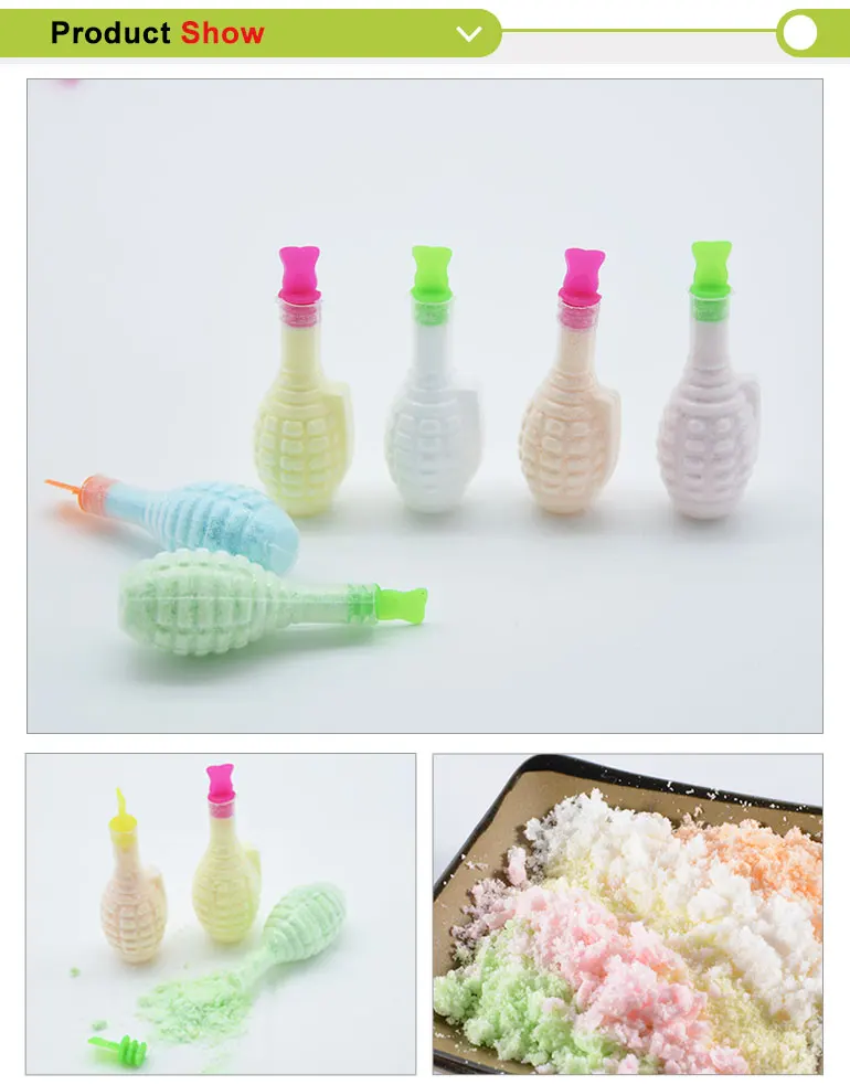 Kosher Mini Grenade Bottle Shape Candy Powder Fruity Sour Bombs Powder ...