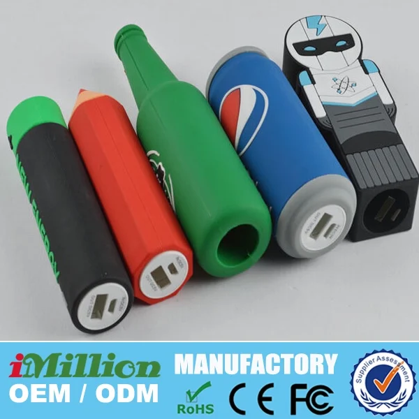 Custom The Bottle Shape Usb Charger 2200mah 2600mah - Buy Mini Van ...