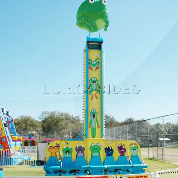 Amusement Park Kids Jumping Hopper Frog Drop Tower Rides