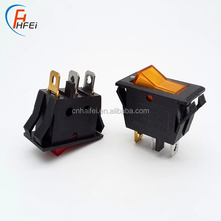 12 24 Volt T120/55 Heat Resistant Kcd3 Lighted Rocker Switch