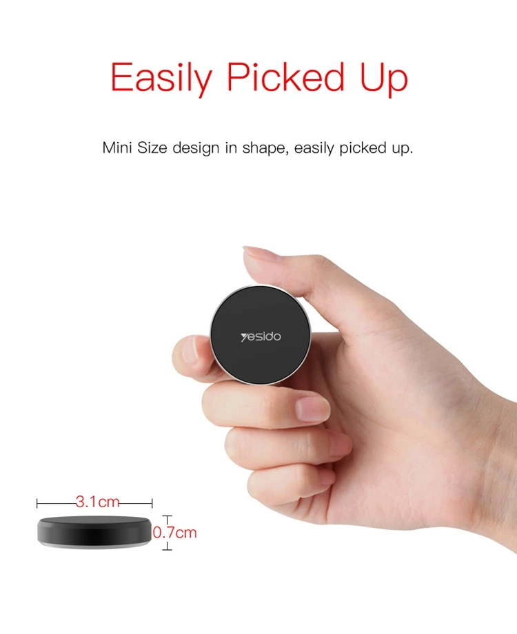 Elegant Magnetic Car Phone Holder Rohs,Black Round Magnet Holder - Buy ...