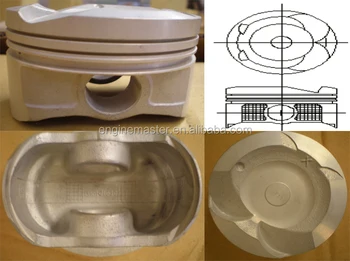 2nz Fe Piston Set For 475q Alfin Diameter 75*47.2 Pin 18*53 Ring 1.2-1. ...