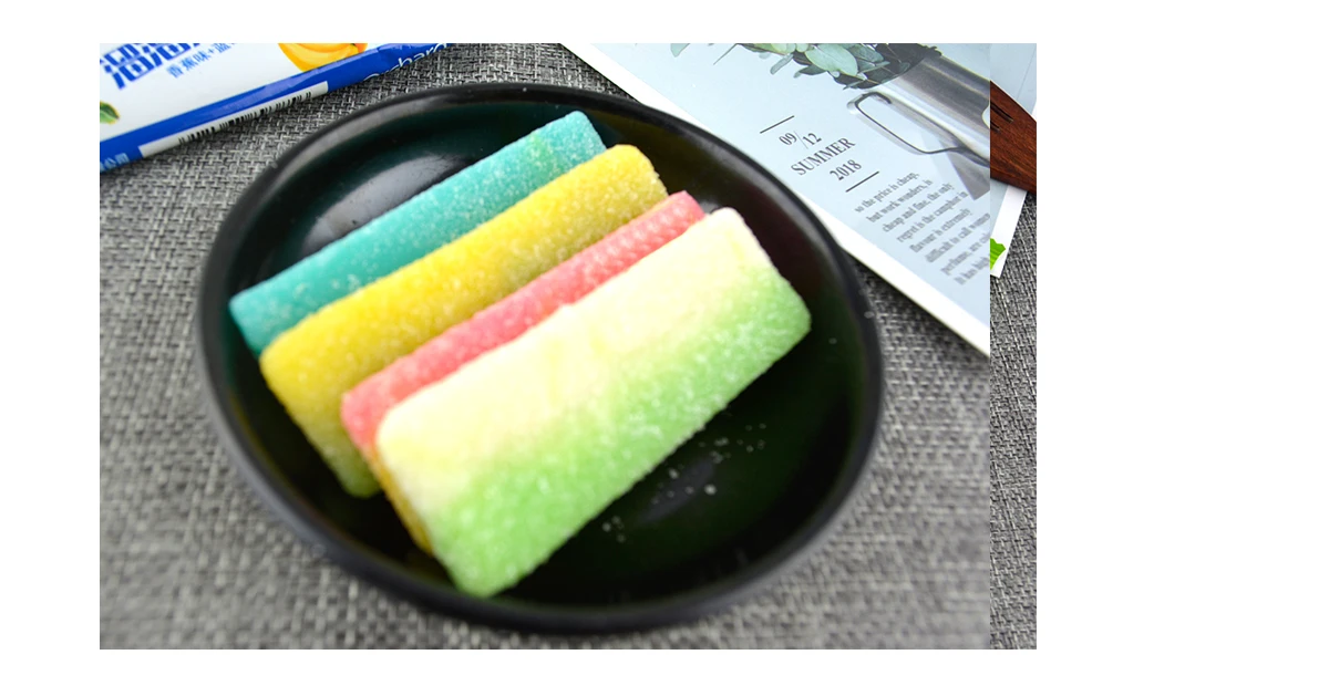 13g Halal Sugar Coated Flat Shape Fruity Sour Gummy Candy In Jar - Buy ...