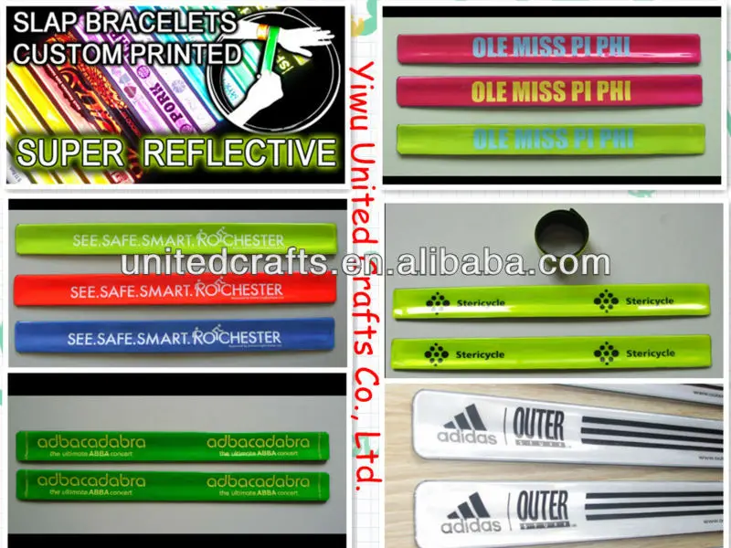 High Quality Plastic Reflex Snap Wristbands O-Kinee Reflector Strips ...