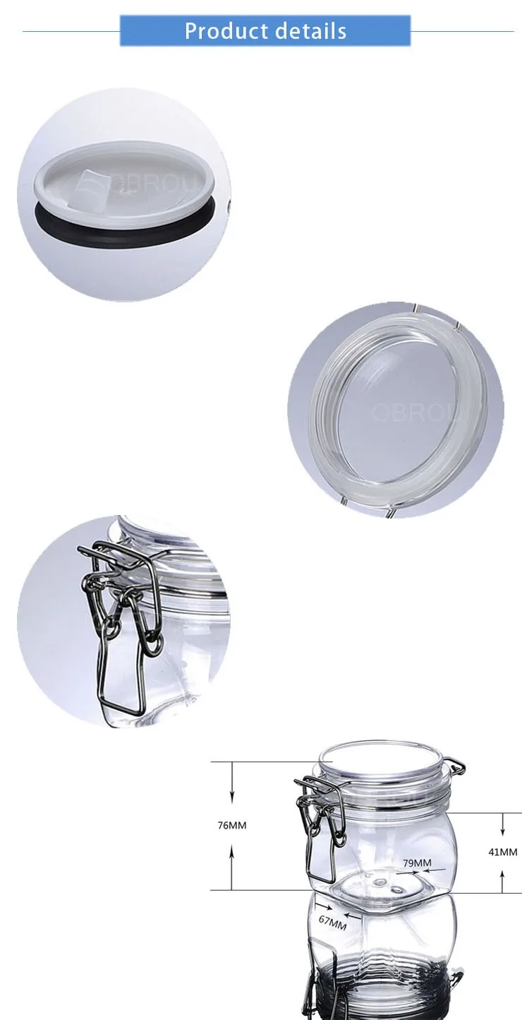 Plastic Body Butter Jars Empty Cosmetic Skin Cream OBROU Plastic Jar ...