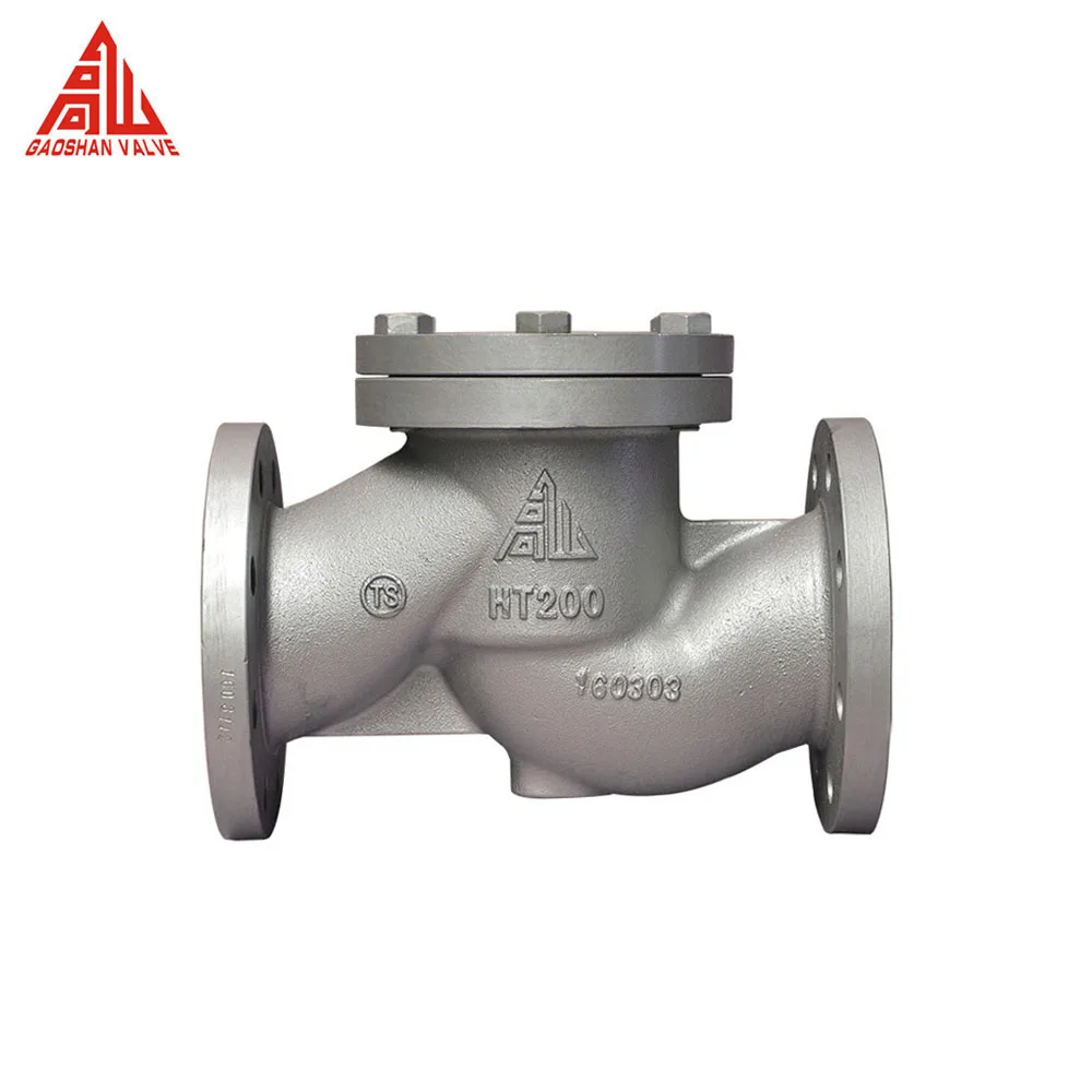 H41h Pn16 Non Return Valve Flange Connection Lift Type Cast Iron Piston ...