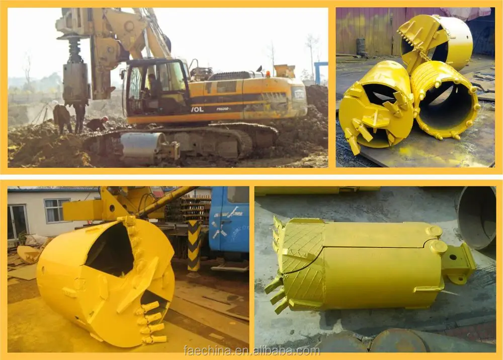 Hard Soil Drilling Layer Mini Bucket Backhoe Bucket For Drilling Rig ...