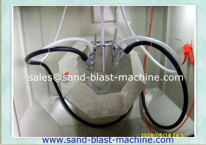 Drum Type Sandblast Cabinet,Hardware Sand Blast Cabinet With Basket ...