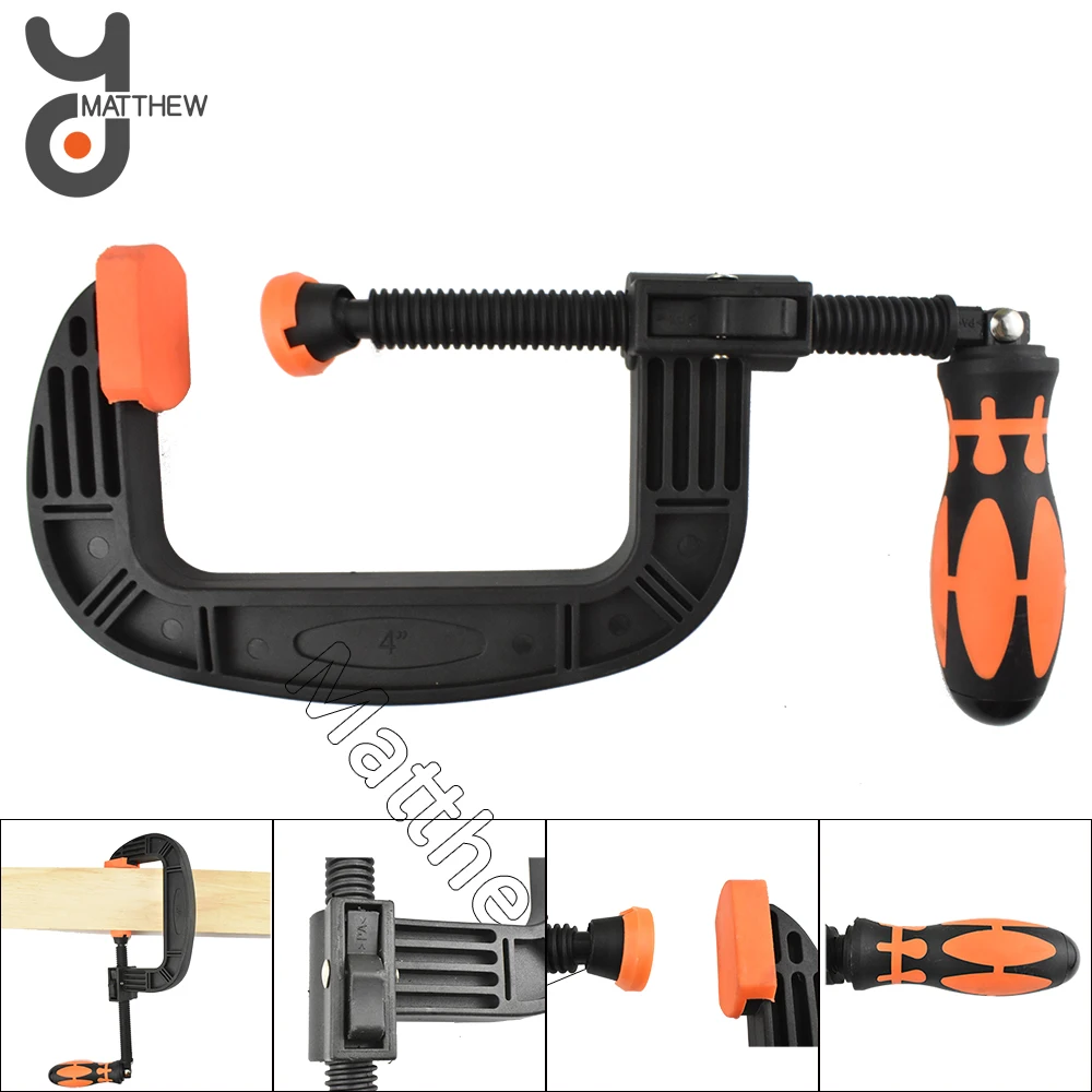 90 Degree Rotate Plastic Woodworking G Clamp - Buy 90 Degree Rotate ...