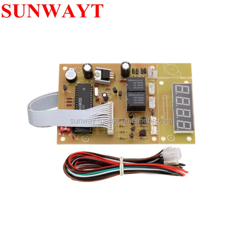 Hot-selling 4 Digits Timer Board Coin Operated Timer Control Board For ...