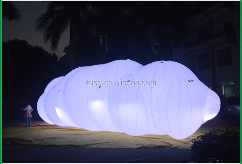 Giant Inflatable Led Lighting Cloud/inflatable Cloud With Led Light For ...