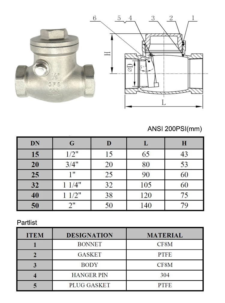 Stainless Steel Ball Valve Dn50 Pn16 Cf8m 1000 Wog Globe Valve Dimensions - Buy Stainless Steel ...