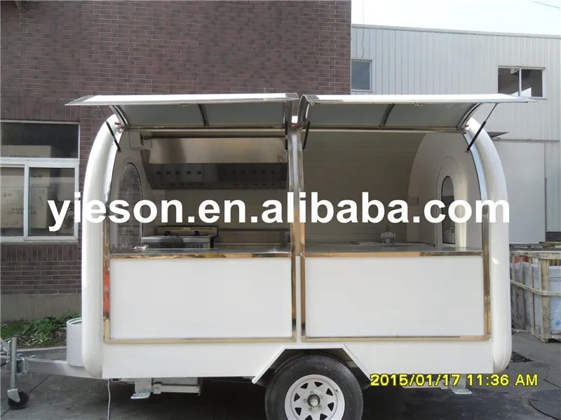 Yieson Custom French Fries Kiosk Fast Food Cart/bbq Grill Food Trailer ...