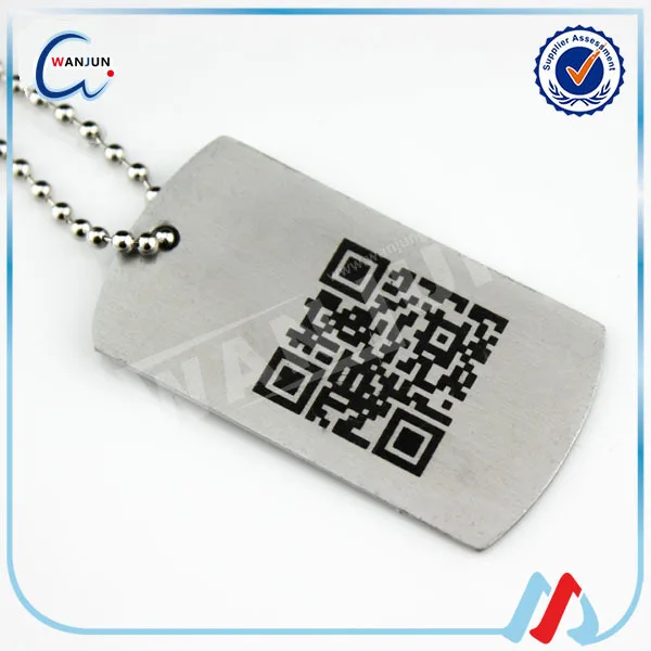 Common Metal Dog Tags With Unique Id Or Qr Code - Buy Common Metal Dog ...