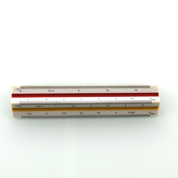 Tr1721 15cm 6 Inches Plastic Triangular Scale Ruler 1:10 1:20 1:25 1:50 ...