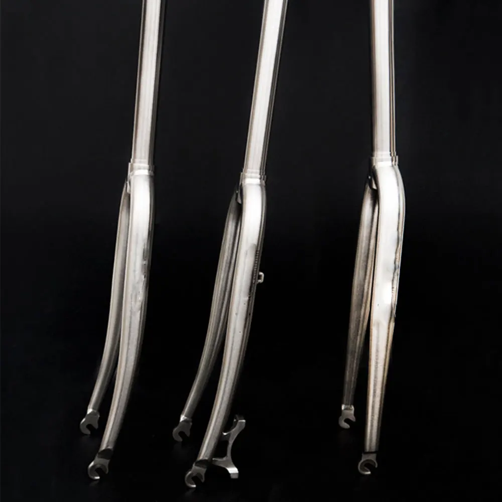 Titanium Alloy Bike Fork 700c Mountain Highway Fork,front Bend Disc ...