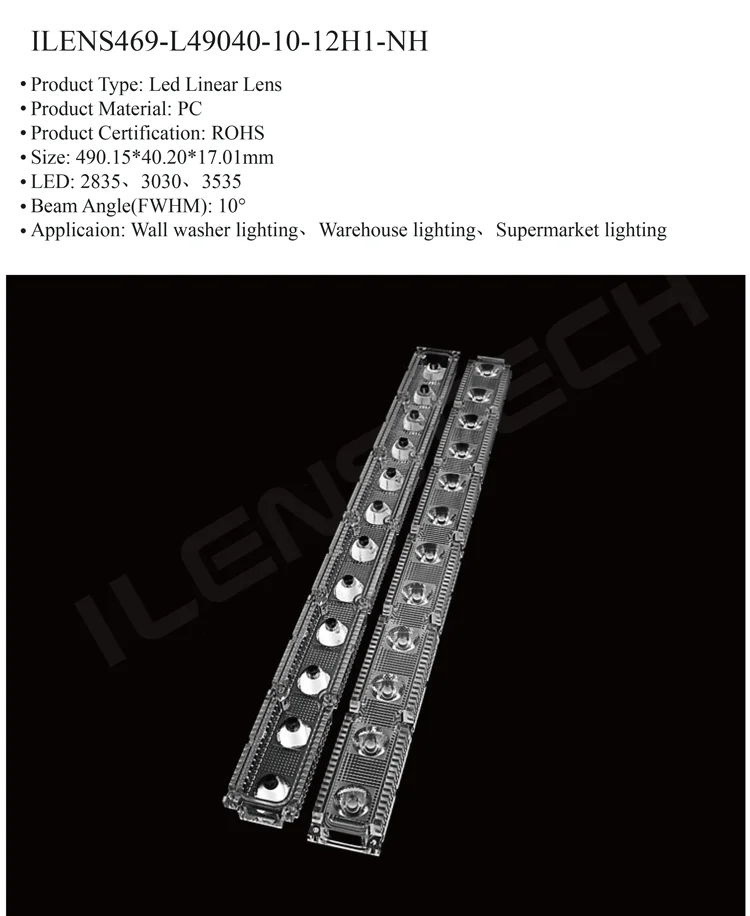 Ilenstech 10 Degree Narrow Beam Plastic Focusing Led Linear Module Lens ...