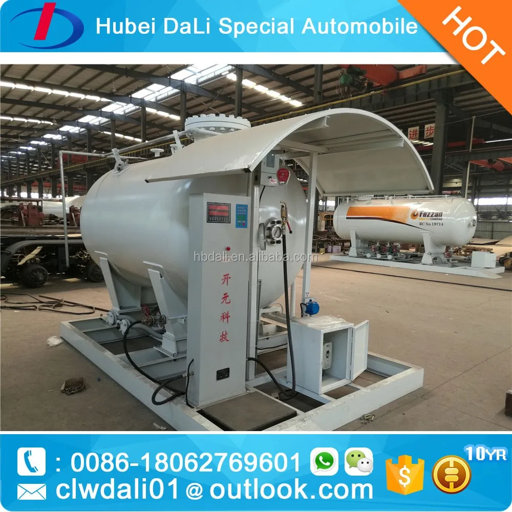 2.5mt Lpg Skid Tank 5000l Lpg Gas Filling Station For Cylinders Lp Gas ...