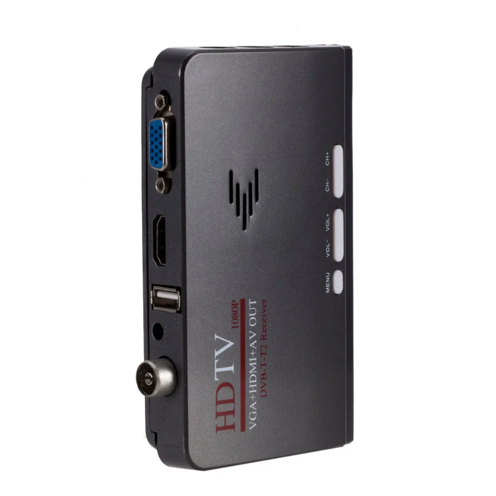 Dvb-t/dvb-t2 Tv Tuner Receiver Dvb T/t2 Tv Box Vga Av Cvbs 1080p Hdtv ...