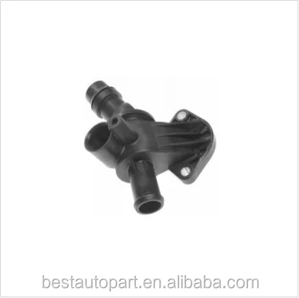 Thermostat W / Housing Coolant Flange For Vw Seat Audi Skoda Eos Golf ...