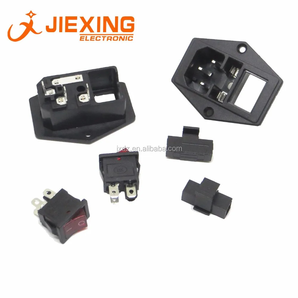 Ac Power Socket With Rocker Switch And Fuse 10a 250v 3 In 1 - Buy Ac ...