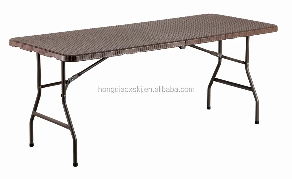 183cm Rattan Folding Bench,6ft Portable Wicker Bench,Outdoor Plastic ...