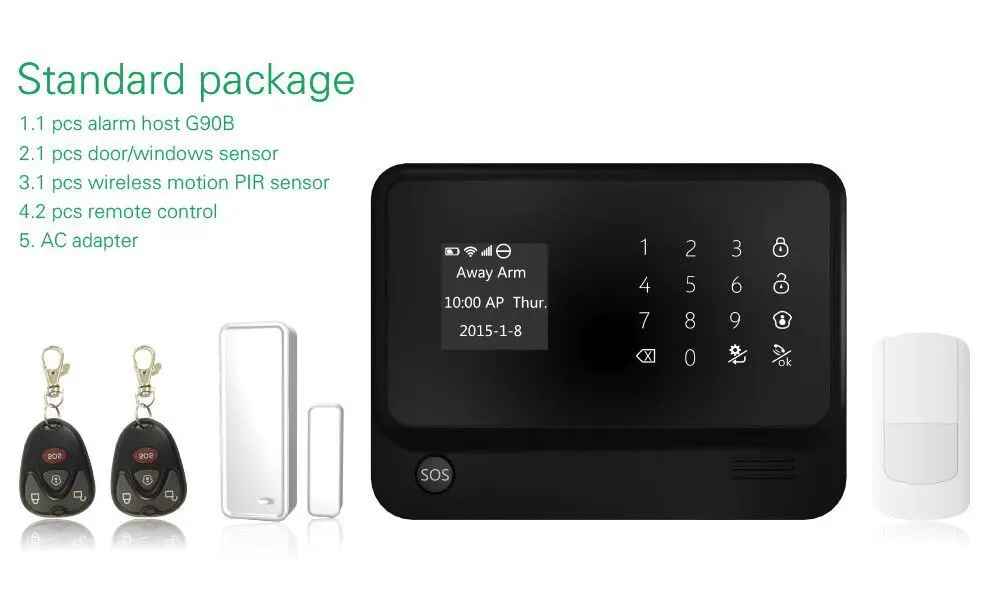 Intelligent Security Guard For Home Safe Wireless Gsm/wifi/gprs Home ...