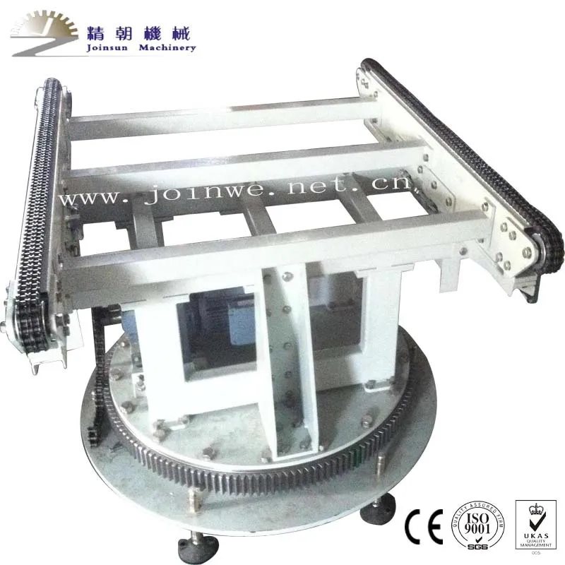 Chain Pallet Transfer Turntable Powered Roller Conveyor