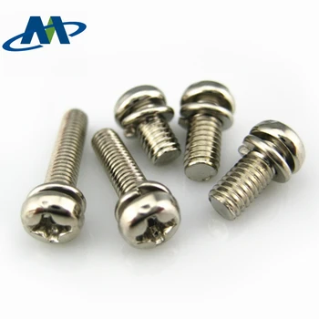 Pan Head Sems Machine Combined Screw With Flat Washer Sems Screw - Buy ...