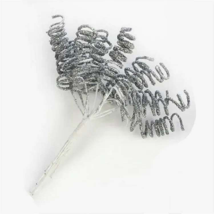 Glittered Mini Curly Picks Glitter Sparkly Ting Ting For Flower ...