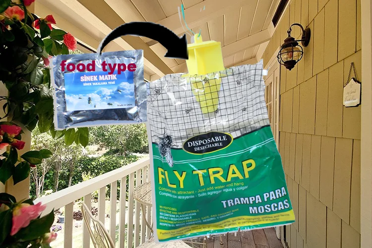 Disposable Fly Bag,Hanging Fly Trap,Plastic Fly Trap Bag - Buy ...