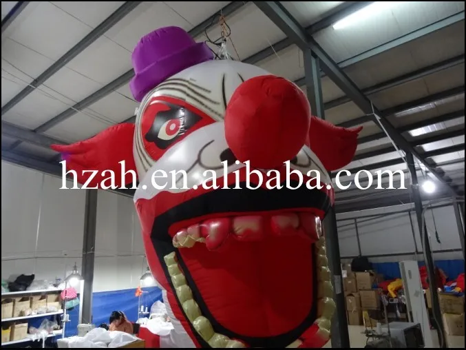 Giant Hanging Inflatable Clown Head For Halloween - Buy Inflatable ...
