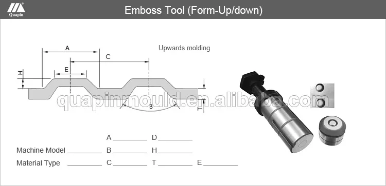 High Performance Tooling - Amada Thick Turret Forming Emboss Tools