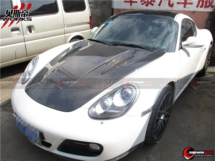 Darwinpro G Style Carbon Fiber Hood Bonnet For Carrera 997 Cayman 987 ...