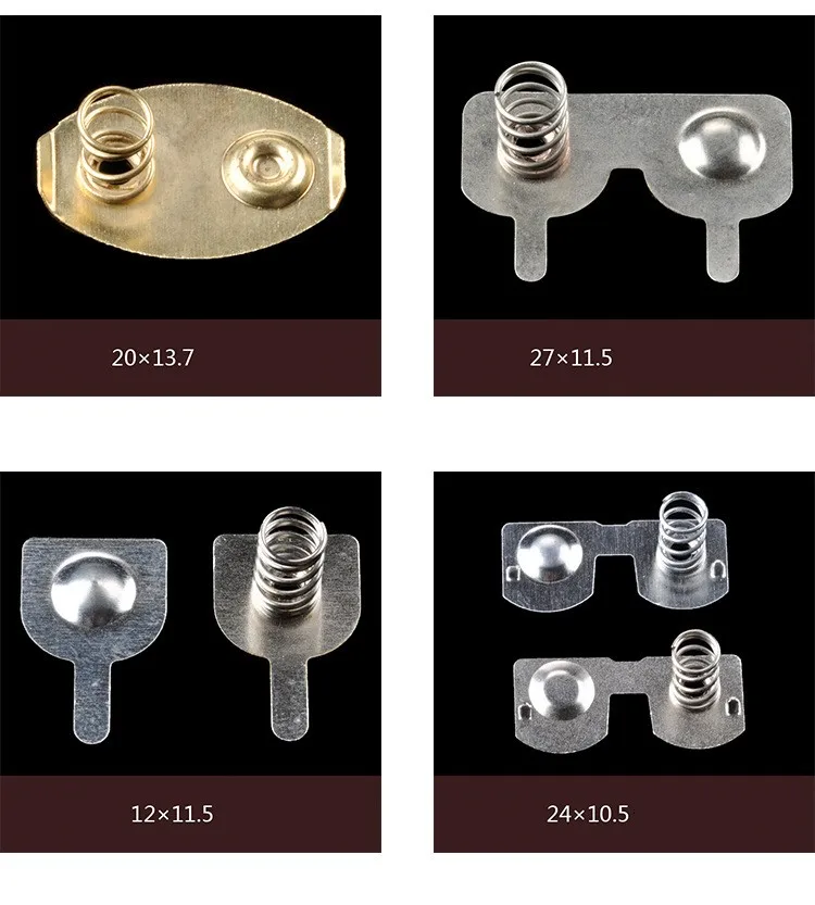 High Precision Battery Leaf Spring Contact Connector Nickel Plated ...