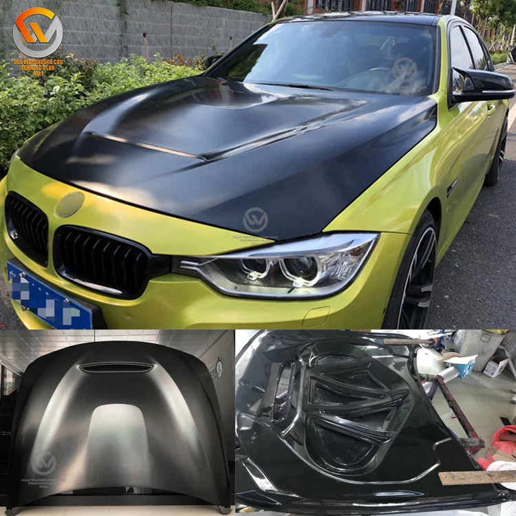 GTS Style Carbon Fiber Hood for 14-17 BMW F80 M3 F82 F83 M4
