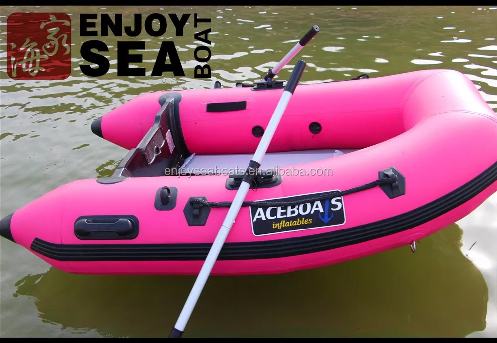 Small Inflatable 180cm Pink Fishing Boat - Durable PVC, 1-Person ...