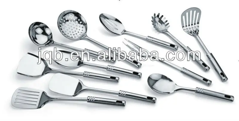 6 Pcs Stainless Steel Kitchen Tools With Hollow Handle - Buy Stainless ...