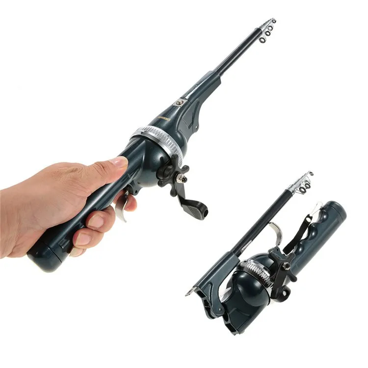 YOUME Folding Mini Telescopic Fishing Pole - 131cm Fiberglass