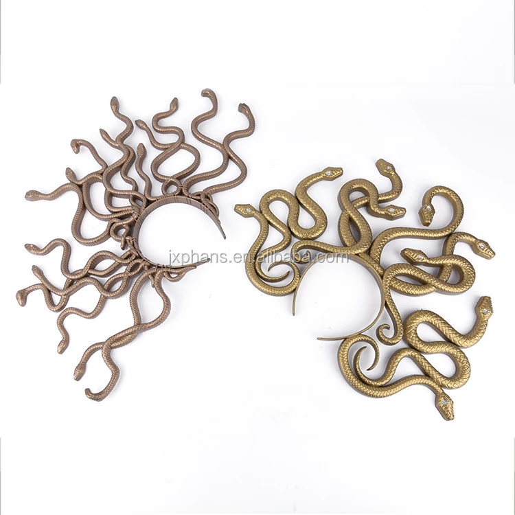 Medusa Snake Chain Plastic Hair Band Halloween Festival Design Party ...