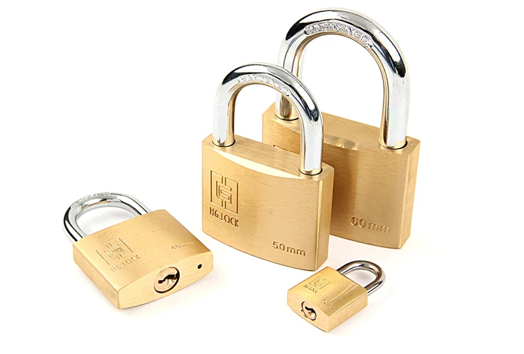 10mm Diameter Shackle Brass Padlock: Anti