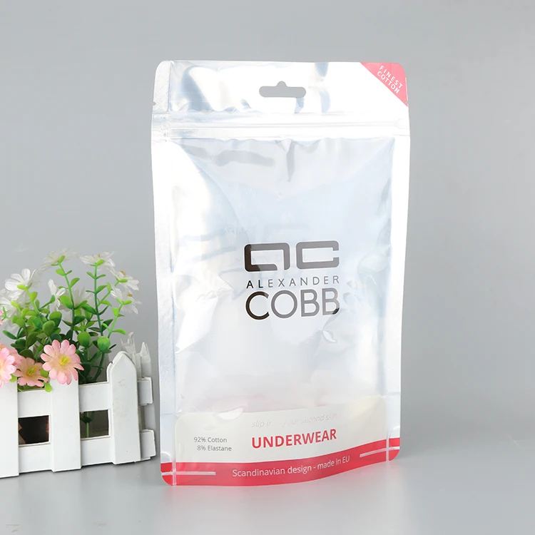 Plastic Hanger Garment Packaging Pp Bags/opp Header Bag With Self ...