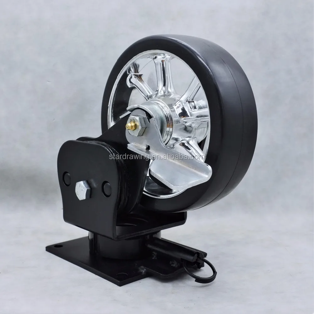 SS Heavy Duty 7 Inch Rotating Castor Caster Wheels with Lock