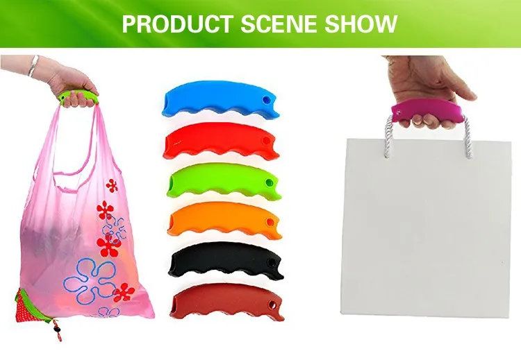 Utility Home Shopping Grips Easy Carry Silicone Bag Handle / Cover ...
