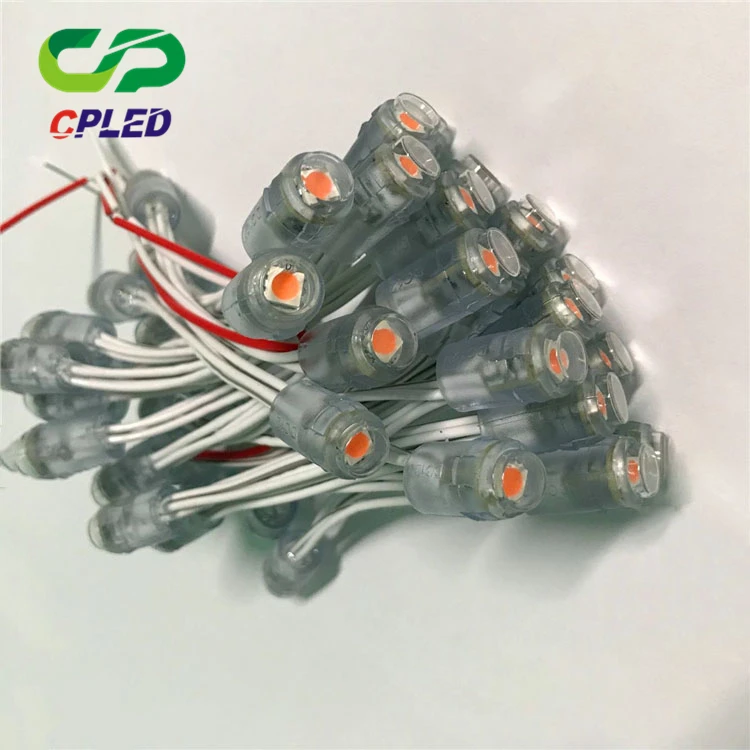 High Quality Waterproof Outdoor Single Color 9mm 12mm Round Led Pixel ...