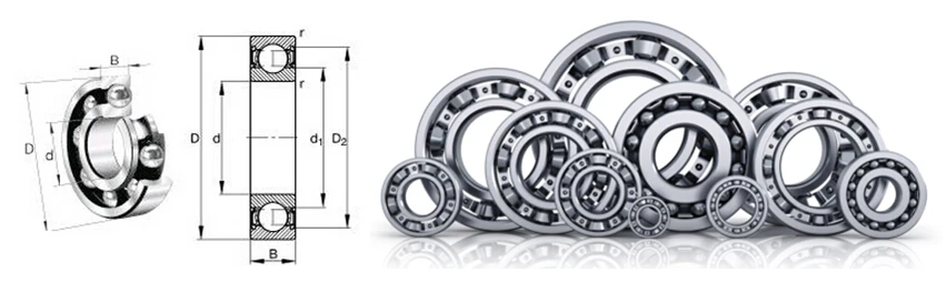 Ezo R12 2rs Japanese Single Row Radial Steel Bearing R12 Vv/mrc R12zz ...